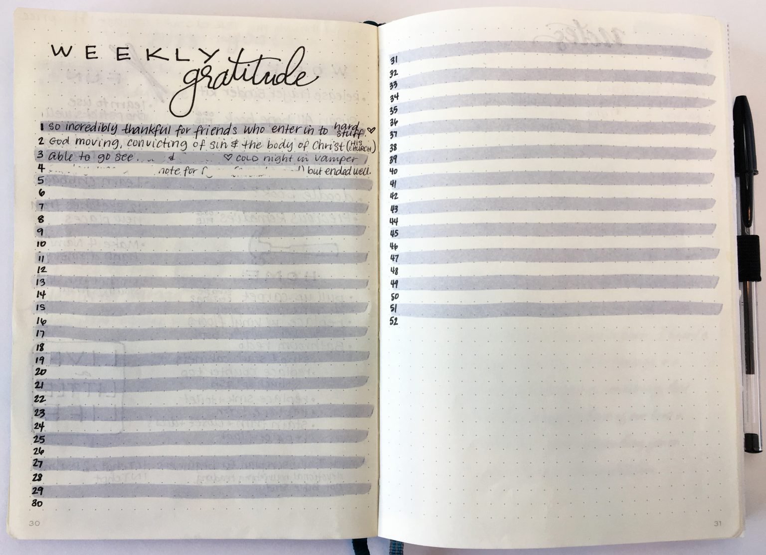 {a decade of Bullet Journals} Jan review, Feb setup