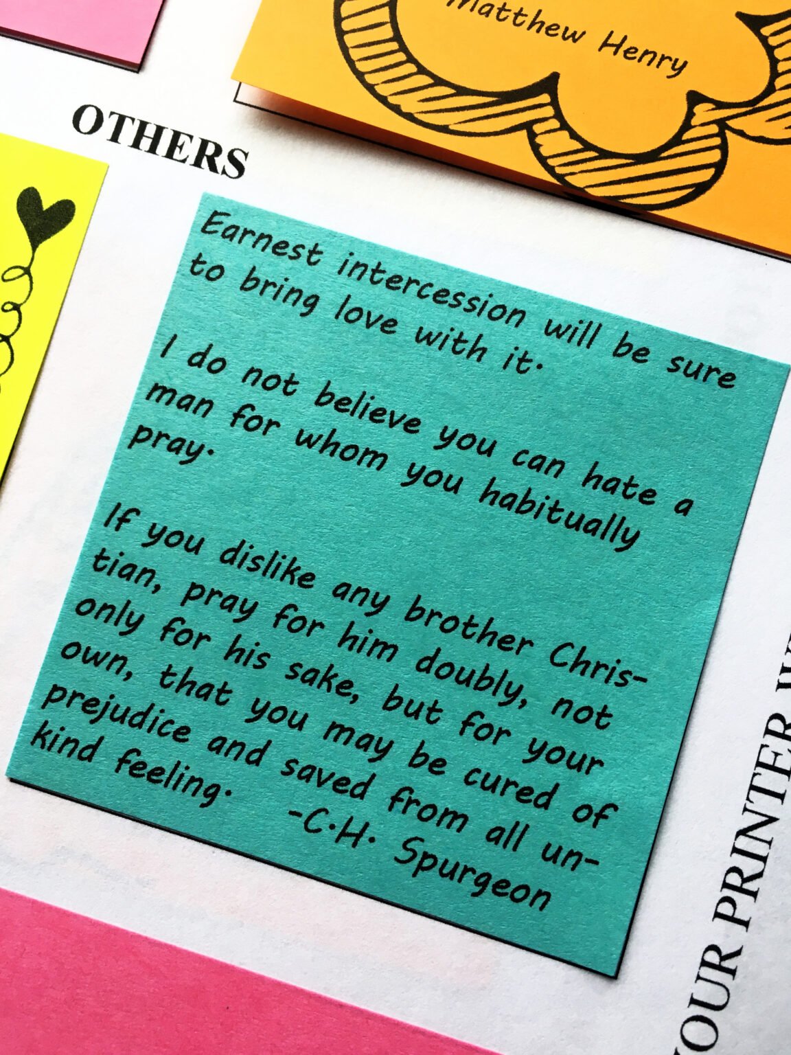 Prayer Binder – Sticky Notes collection 1